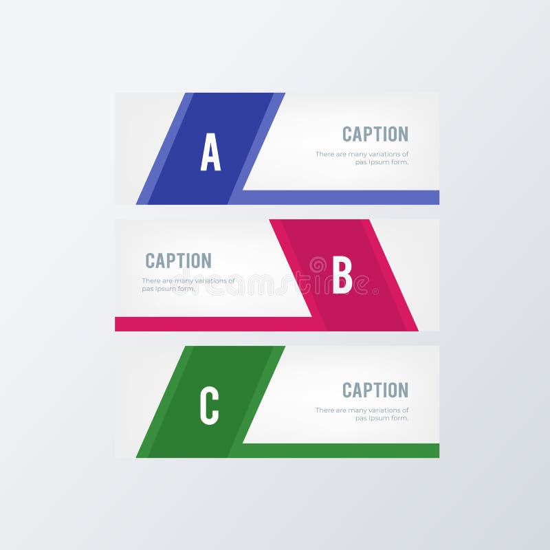 Three List Infographic Template Design. Business Concept Infograph with ...