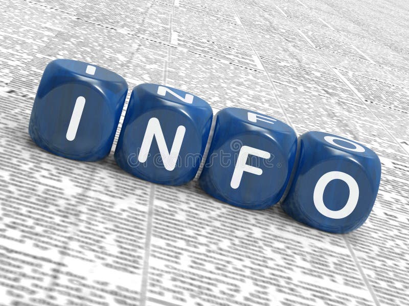 Informations-Würfel-Durchschnitt-Wissens-Daten Und Stock Abbildung ...