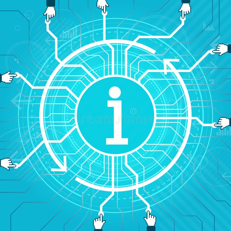 Informations-Zugang vektor abbildung. Illustration von datei - 32790265