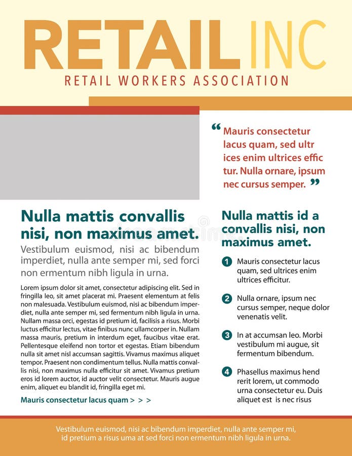 Informationsblad vektor illustrationer. Illustration av orientering ...