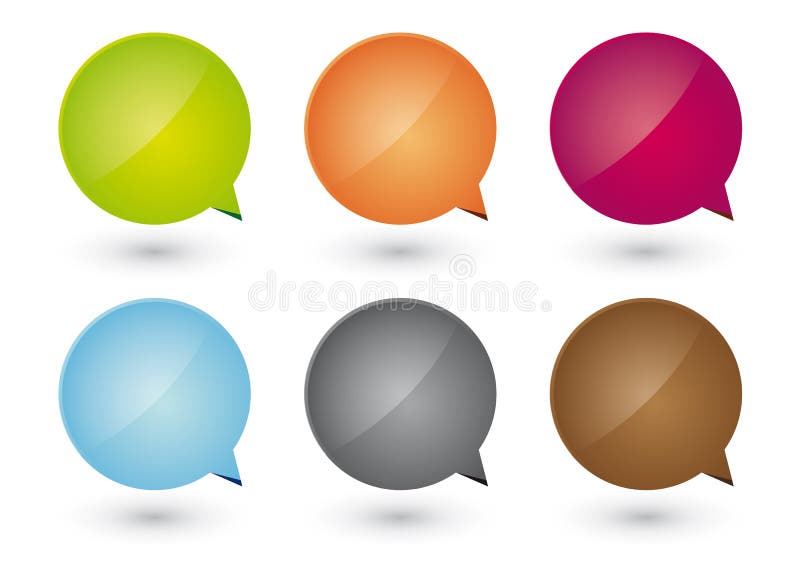 Informationsblasen-Knopfikone. Vektor Abbildung - Illustration von ...