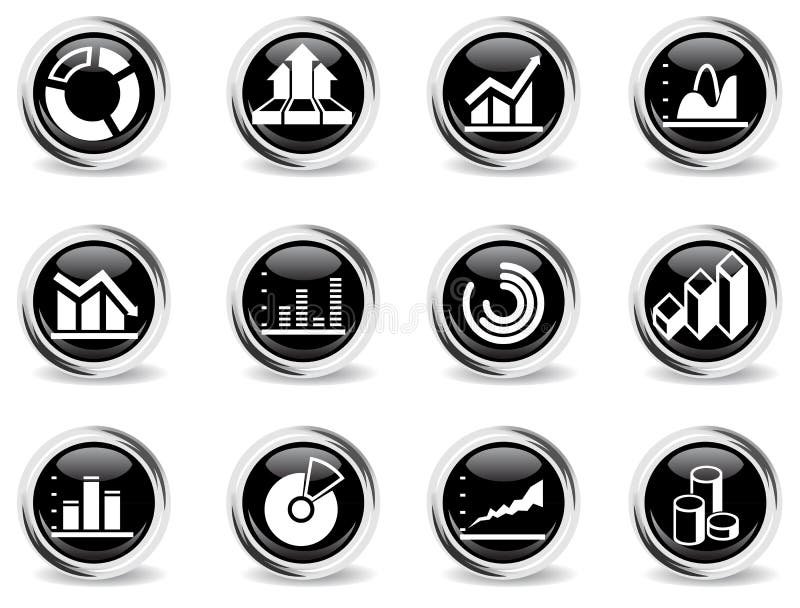 Diagram Och Infographic Symboler Stock Illustrationer - Illustration av ...