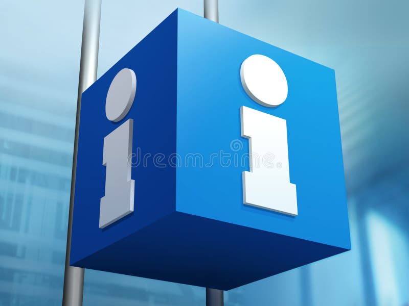 Informationszeichen stock abbildung. Illustration von angemessen - 15393849