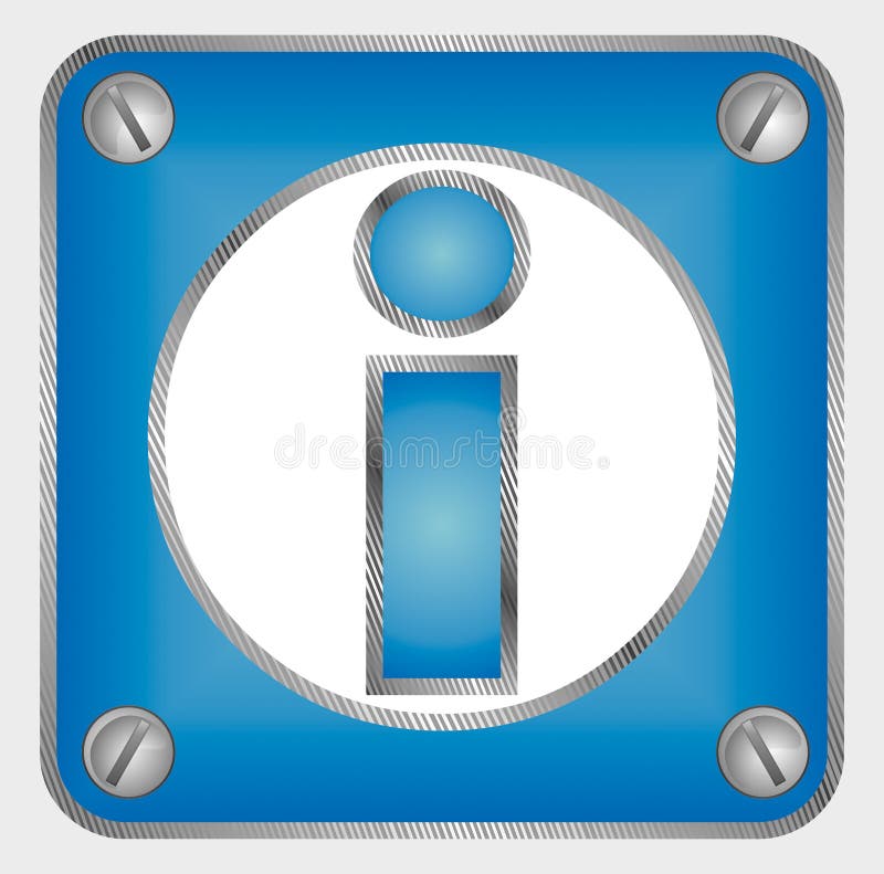 Informationszeichen 3d stock abbildung. Illustration von symbol - 25969779