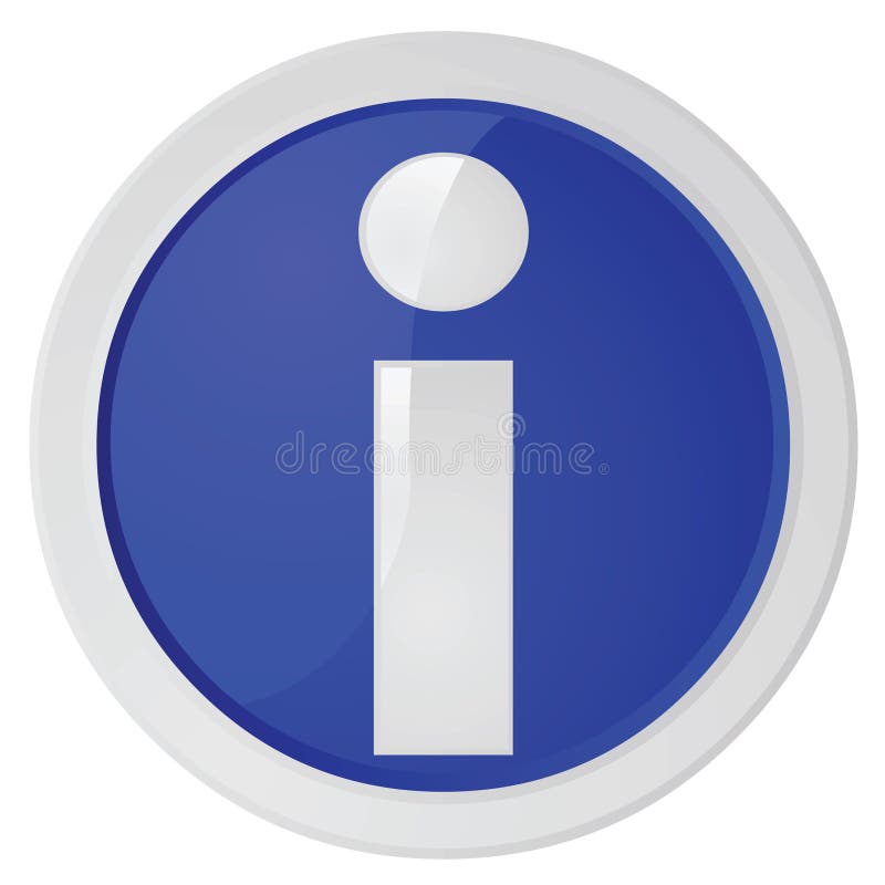 Hinweiszeichenikone, Informationsikone, Vektorillustration Des ...