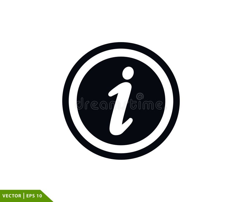 Informationszeichen Symbol Vektor Logo Design Template Vektor Abbildung ...