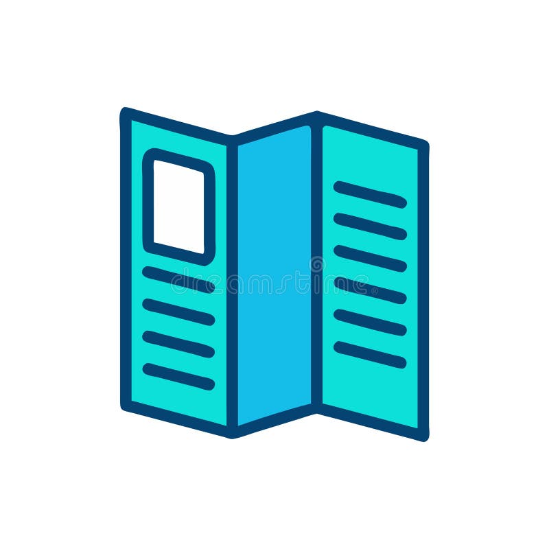Informative Brochure Icon for Marketing Stock Illustration ...