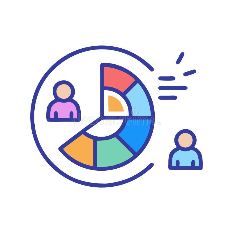 Graphic Design for Market Segmentation Stock Vector - Illustration of ...