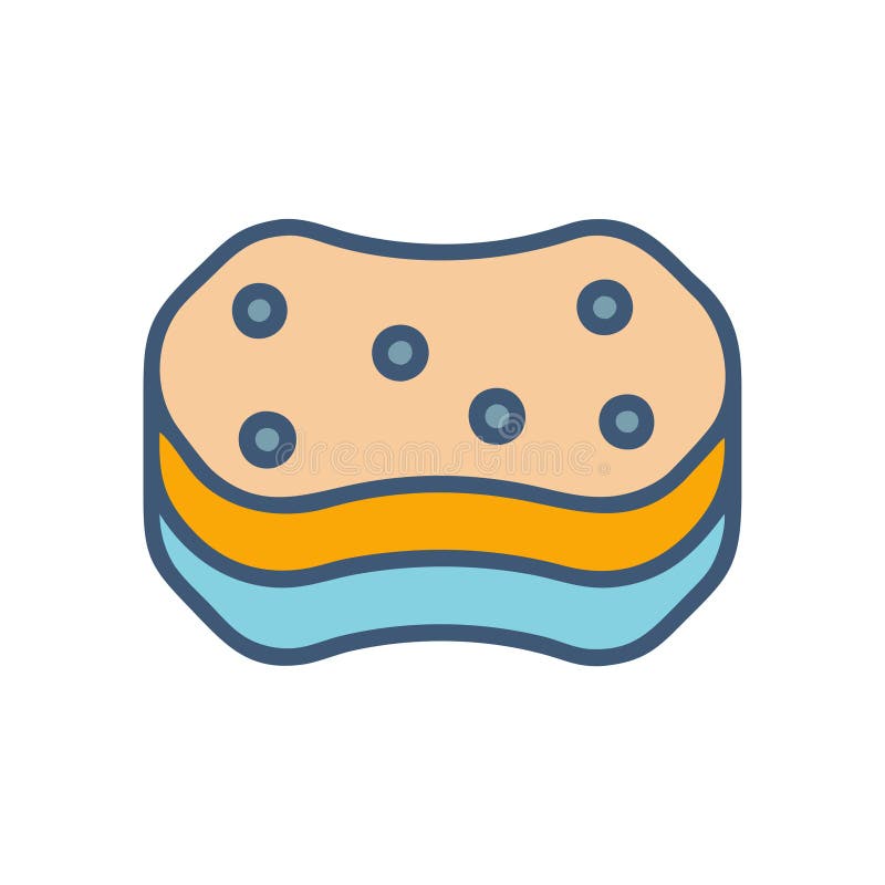 Icon of Sanding Sponge for Quality Finishing Stock Illustration ...