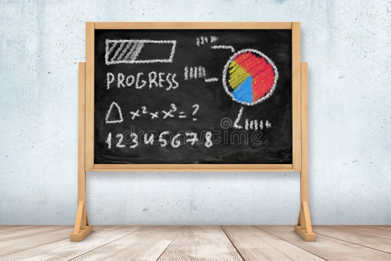 Informative Image with a Chalkboard Educational Graphics Stock Image ...
