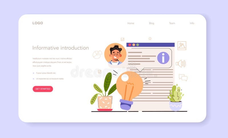 Informative Introduction. Social Media Content Manager Guidance Stock ...