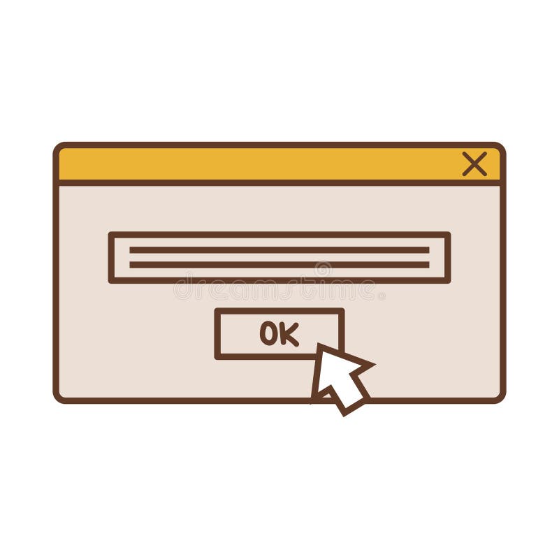 Informative Message Computer Tech Stock Vector - Illustration of design ...