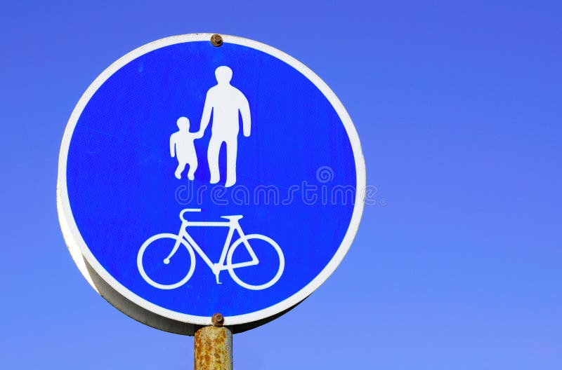 Informative Traffic Sign - the End of Road with One-way Traffic Stock ...