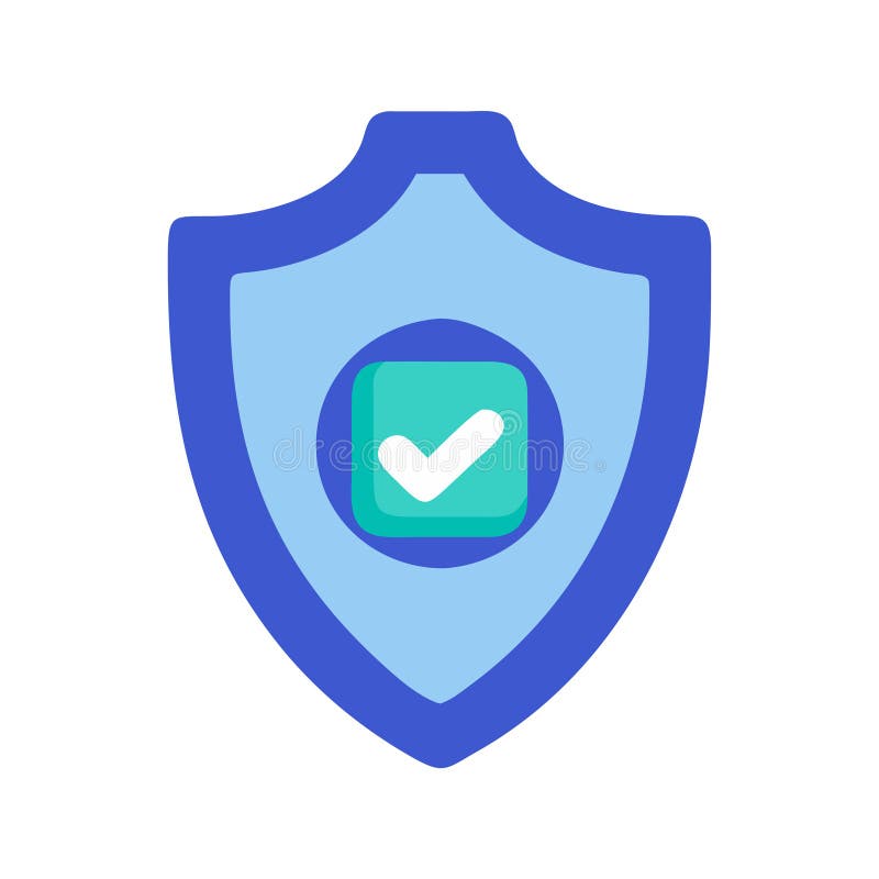 Shield Symbol for Safety Measures Stock Illustration - Illustration of ...