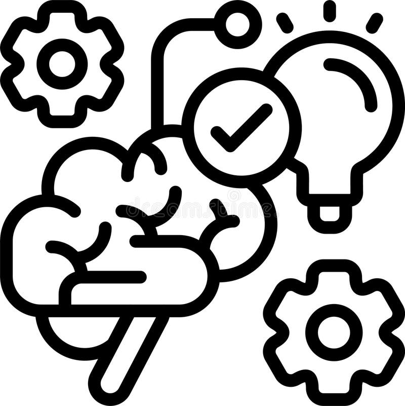 Informed Decision Process Vector Icon Stock Illustration - Illustration ...