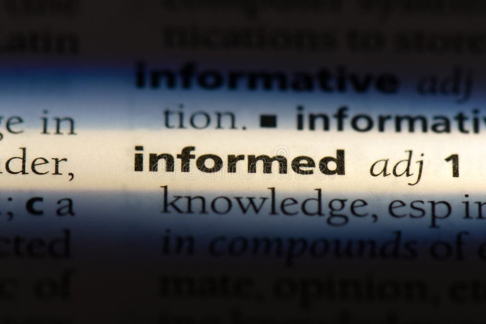 Informed stock photo. Image of isolated, word, concept - 126531050