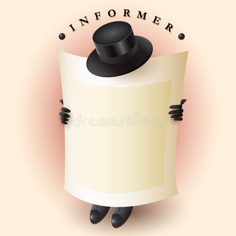 Informer Cap stock vector. Illustration of element, education - 55241498