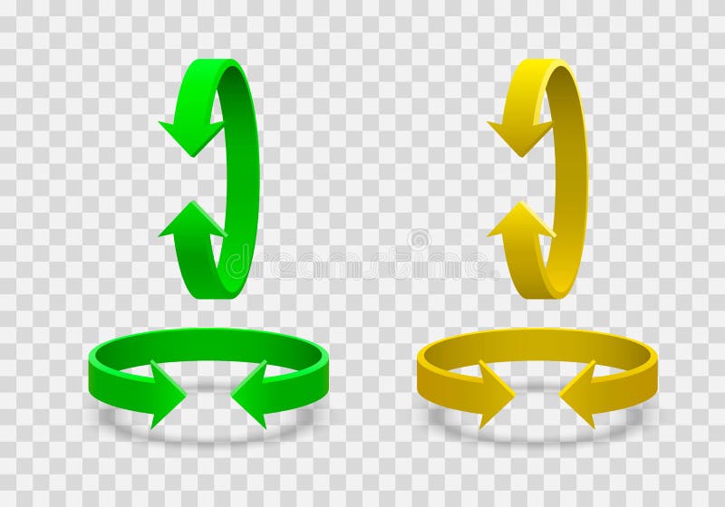 Infos D'art De La Rotation 3d De Flèche Illustration de Vecteur ...