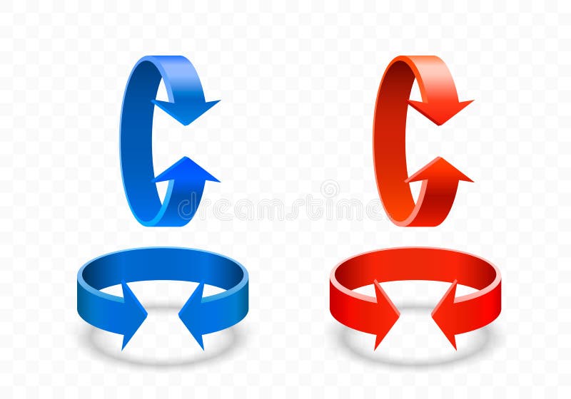 Infos D'art De La Rotation 3d De Flèche Illustration de Vecteur ...