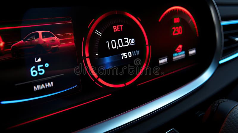 Infotainment Tire Pressure Warning Light Stock Illustration ...