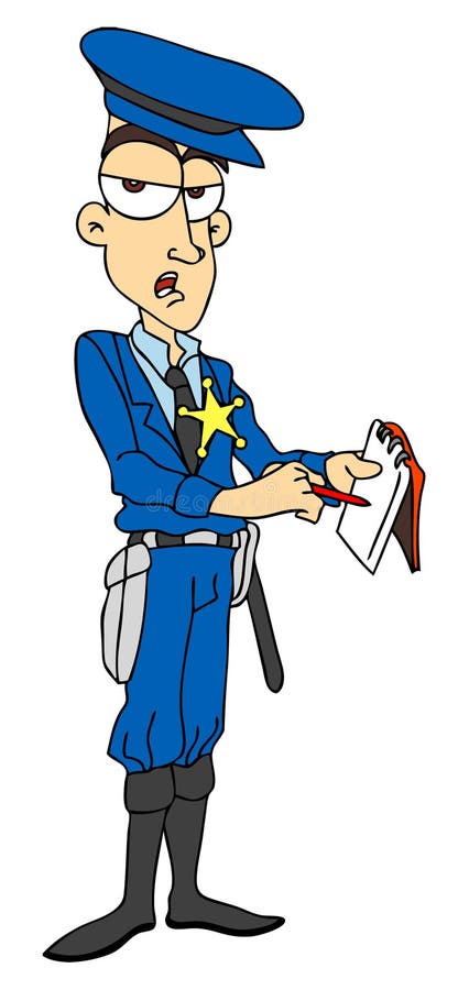 Infraction police stock vector. Illustration of uniform - 7534433