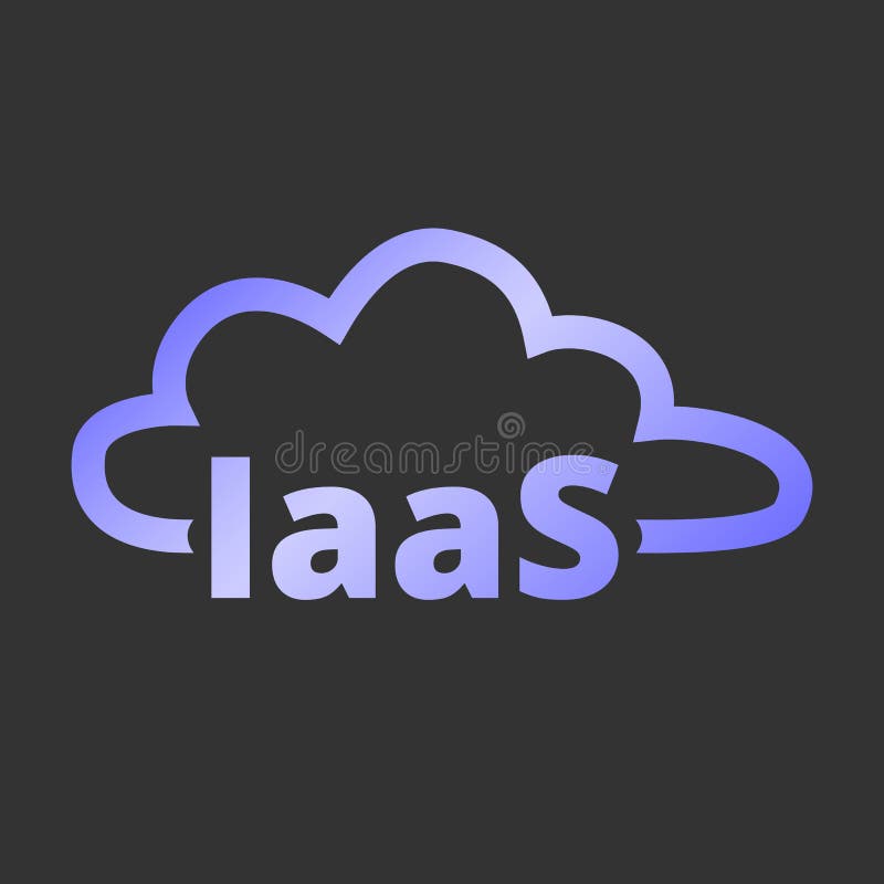 Infractructure As a Service. IaaS Technology Icon, Logo Stock Vector ...