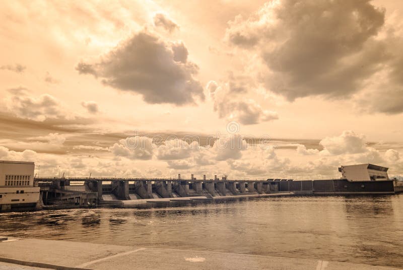 Infrared Camera Image. Reflections in Water Stock Image - Image of ...