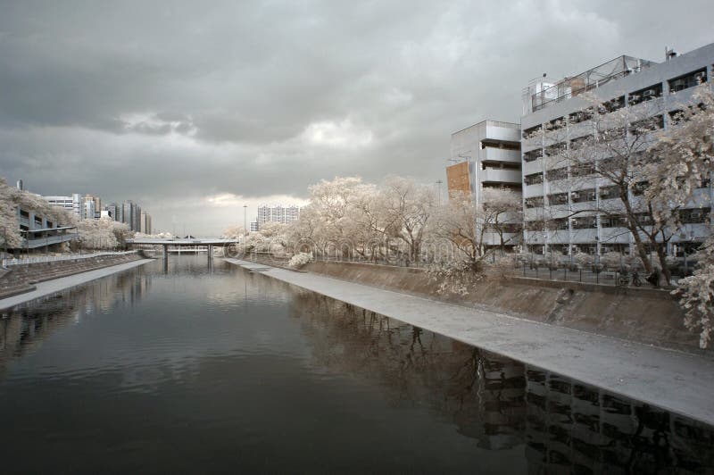 Infrared City stock image. Image of country, hong, kong - 41143219