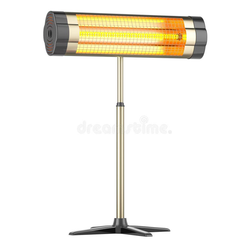 Infrared Heater, Halogen Heater. 3D Rendering Stock Illustration ...