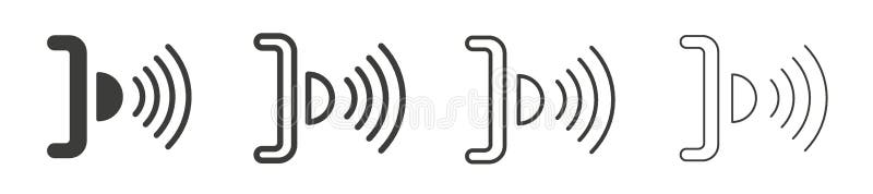 Infrared Icon Vector Set on White Background Stock Vector ...