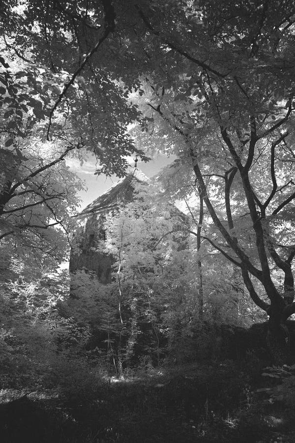 Infrared Image of the Castle of Neidenstein Stock Photo - Image of ...