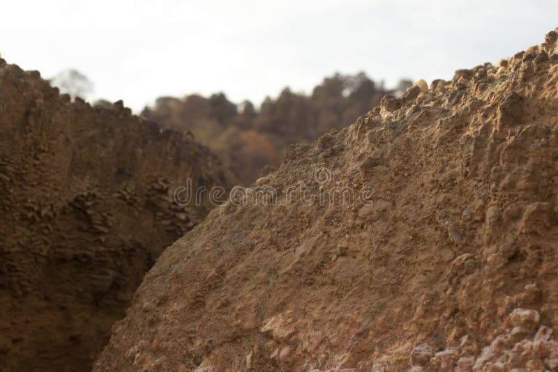 Scene Around the Deserted Land Due To Deforestation and Earth Mining ...