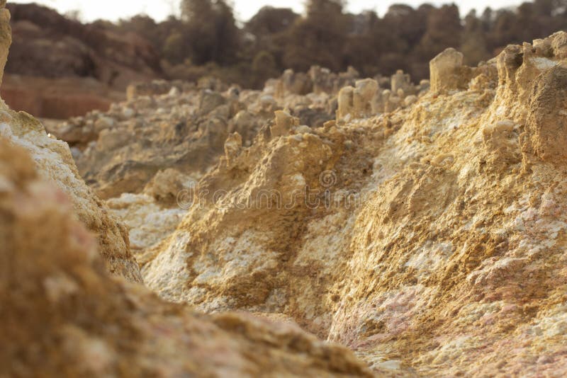 Scene Around the Deserted Land Due To Deforestation and Earth Mining ...