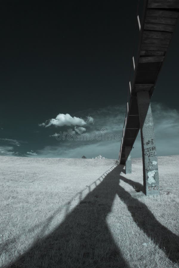 Infrared Landscape with Shadows Stock Photo - Image of garden, shadows ...