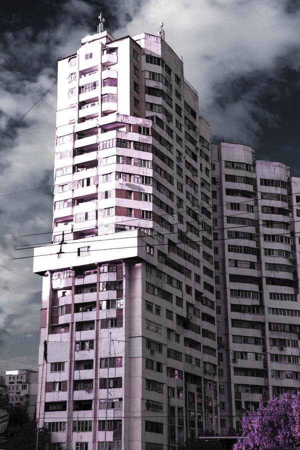 Infrared old building stock photo. Image of house, concrete - 81931886