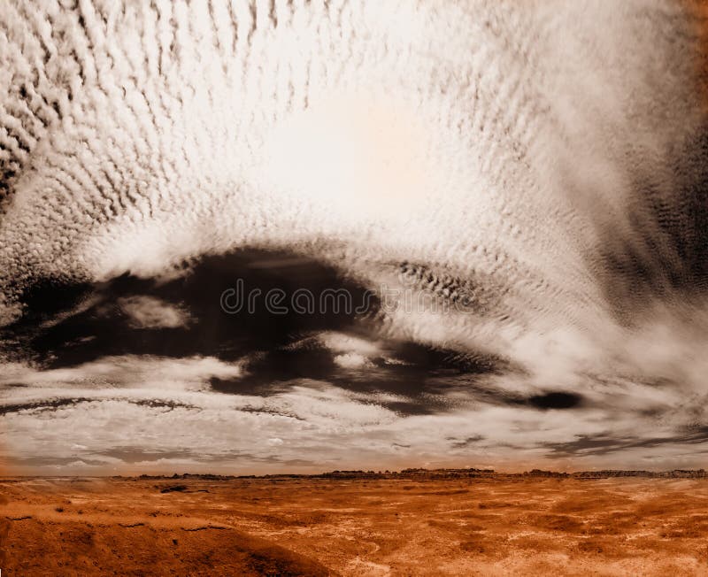 Infrared Photo Representing Martian Surface Stock Photo - Image of ...