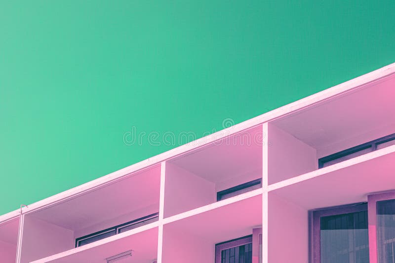 Infrared Photography, Building with a Simple and Modern Architectural ...