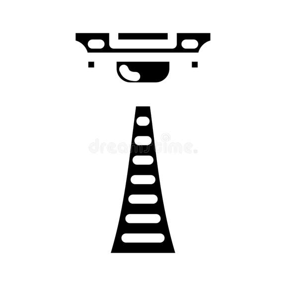 Infrared Sensor Module Glyph Icon Vector Illustration Stock ...