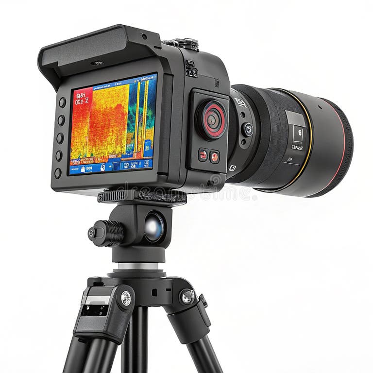 Thermal Camera Detecting Heat Differences Stock Illustration ...