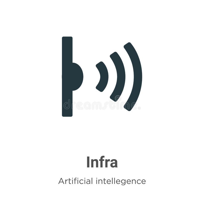 Infrared Vector Icon on White Background. Flat Vector Infrared Icon ...