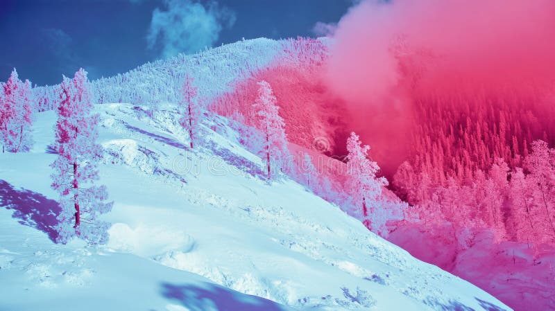 Infrared View of an Avalanche Revealing Temperature Differences in Snow ...