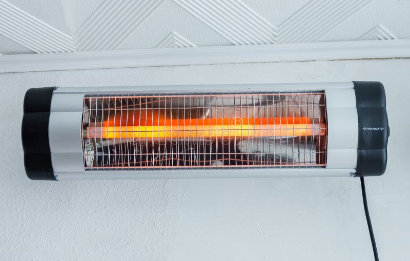 Infrared Wall Heater for Cold Winter Days Stock Image - Image of ...