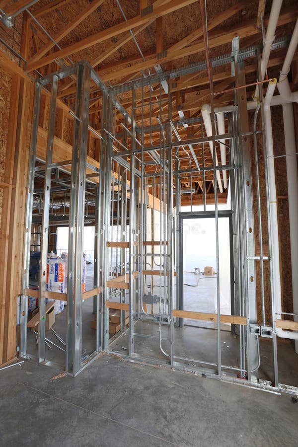 Infrastructure, Being Installed at a Construction Site. Editorial Photo ...