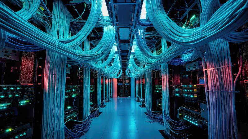 Infrastructure Cabling Structured Stock Illustration - Illustration of ...