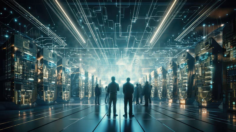 Infrastructure Cloud Migration Technology Stock Illustration ...