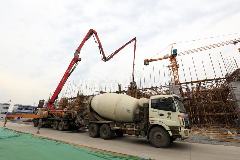 Infrastructure Construction Site Editorial Stock Photo - Image of project, building: 385696323