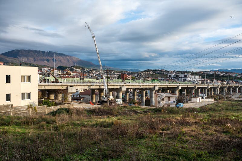 Infrastructure Construction Works at the Suburbs of Tirana, Albania ...
