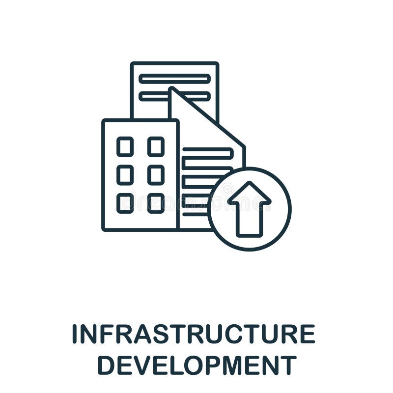 Infrastructure Development Icon. Line Element from Corporate ...