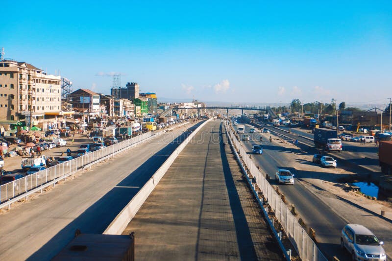 Mombasa Road Construction in Nairobi, Kenya Editorial Stock Photo ...