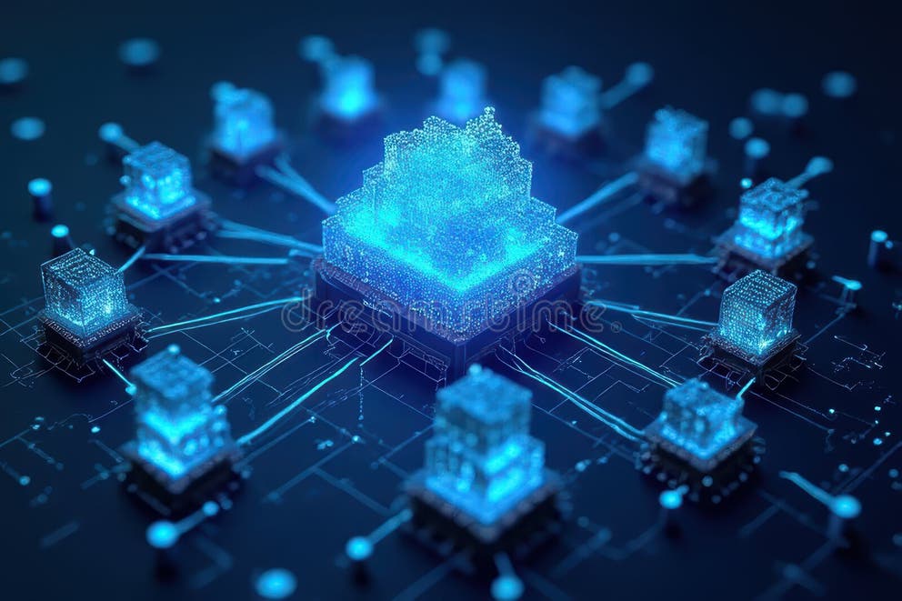 Infrastructure Diagram Visualization Stock Illustration - Illustration ...